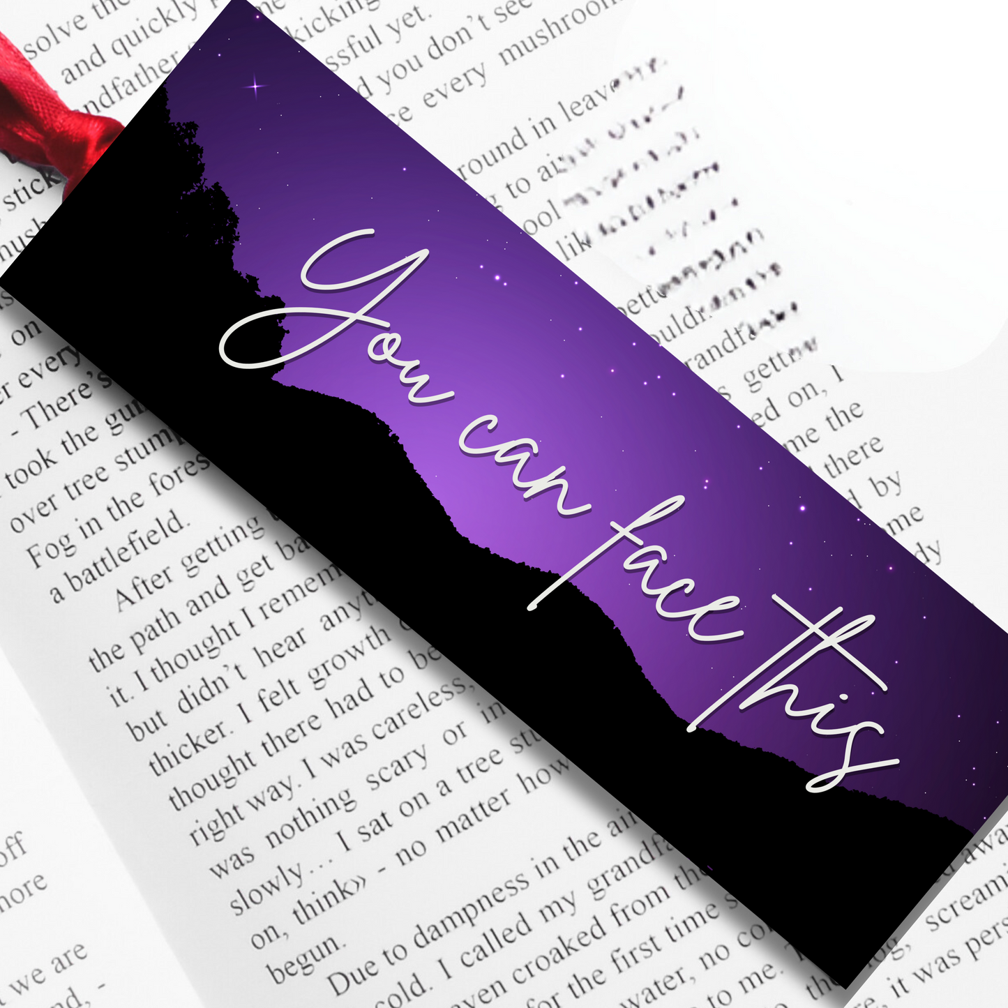 Taylor Swift Affirmation Lyrics Bookmark - 'You can face this' – TuneeManee